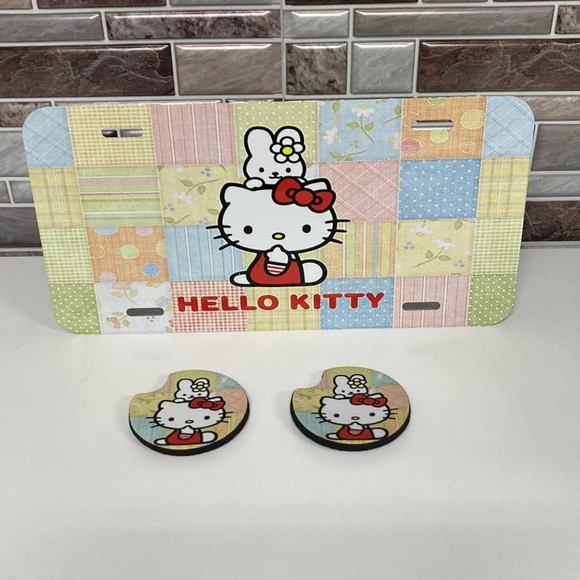Hello Kitty | Wall Decor | Hello Kitty License Plate With Cup Holder ...